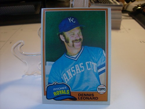 1981 Topps Baseball #185 - Dennis Leonard - Kansas City Royals 81-313 ...