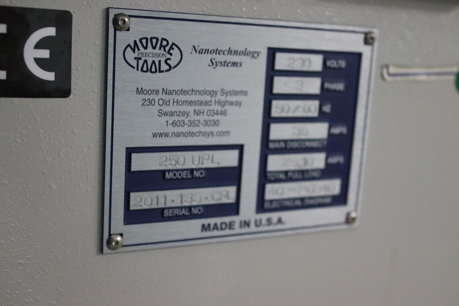 MOORE NANOTECH Diamond Turning Lathe 250UPL EXCELLENT CONDITION | eBay