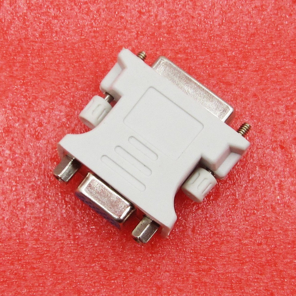 15 Pin VGA Female to 24+5 pin DVI-I Male Adapter Video Converter for PC ...