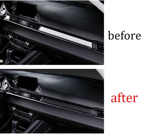 For Mazda 6 Atenza 2018-2021 Carbon Fiber Center Console Instrument ...