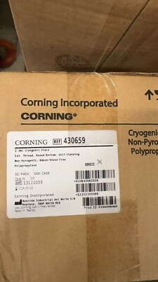 New! Corning External Threaded Cryogenic Vial 430659 2.0 mL, 500/case ...
