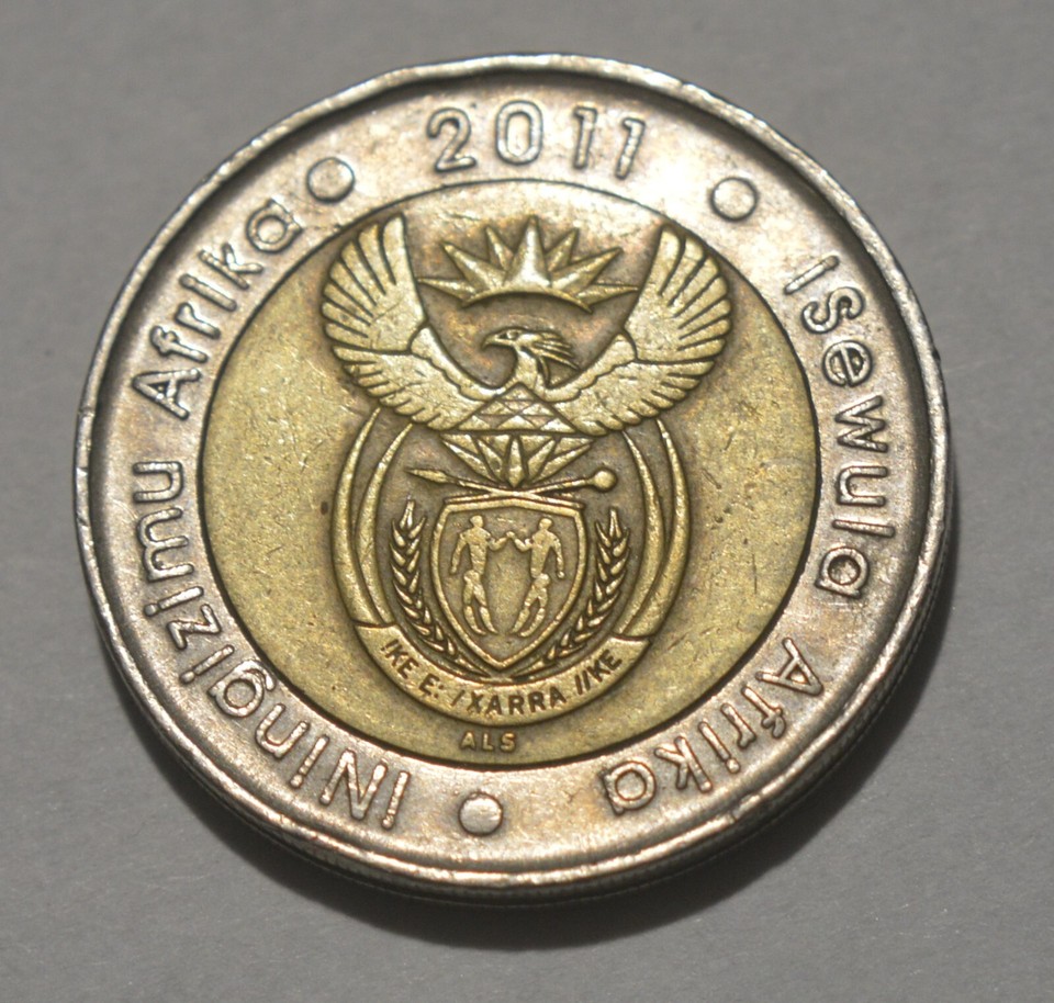 SOUTH AFRICA 5 RAND 2011 OLD COIN | eBay