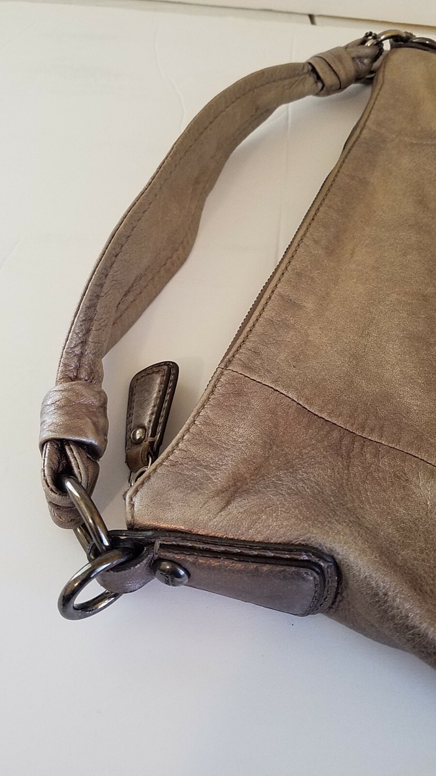 Coach (14783) Metallic Kristin Leather Hobo Handbag | eBay