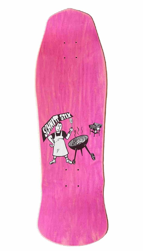 Pink Schmitt Stix Joe Lopes BBQ Skateboard Deck Reissue | eBay