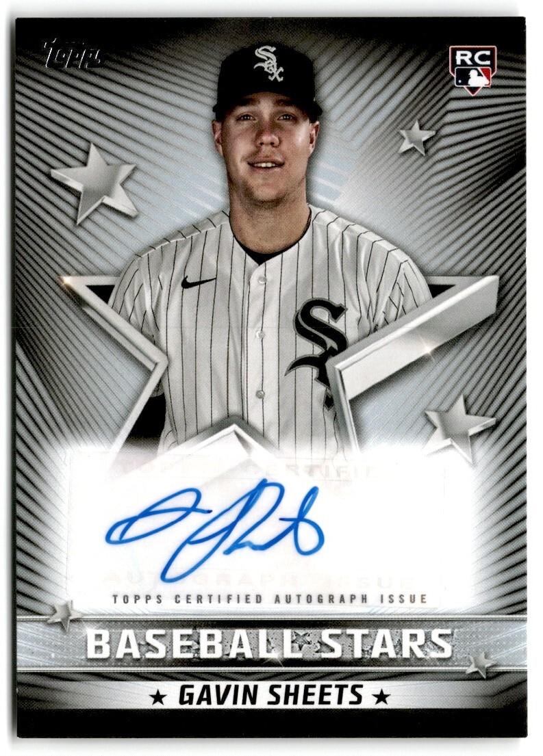 2022 Topps Baseball Stars Autographs Black Gavin Sheets Auto 096/199 ...