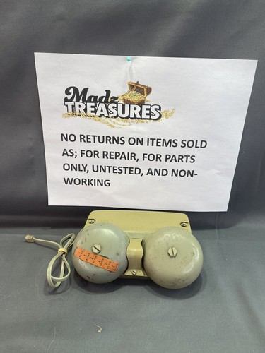 Vintage Western Electric LIAMP 8115 Dual Bell Telephone External Ringer ...