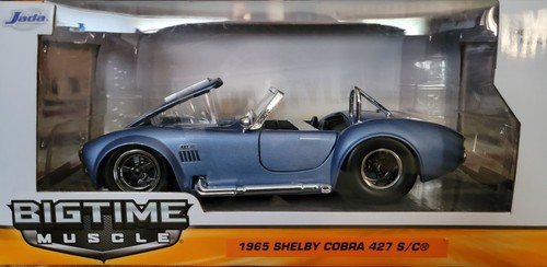 JADA BIGTIME MUSCLE 1965 SHELBY COBRA 427 S/C MAUVE BLUE WITH SILVER ...