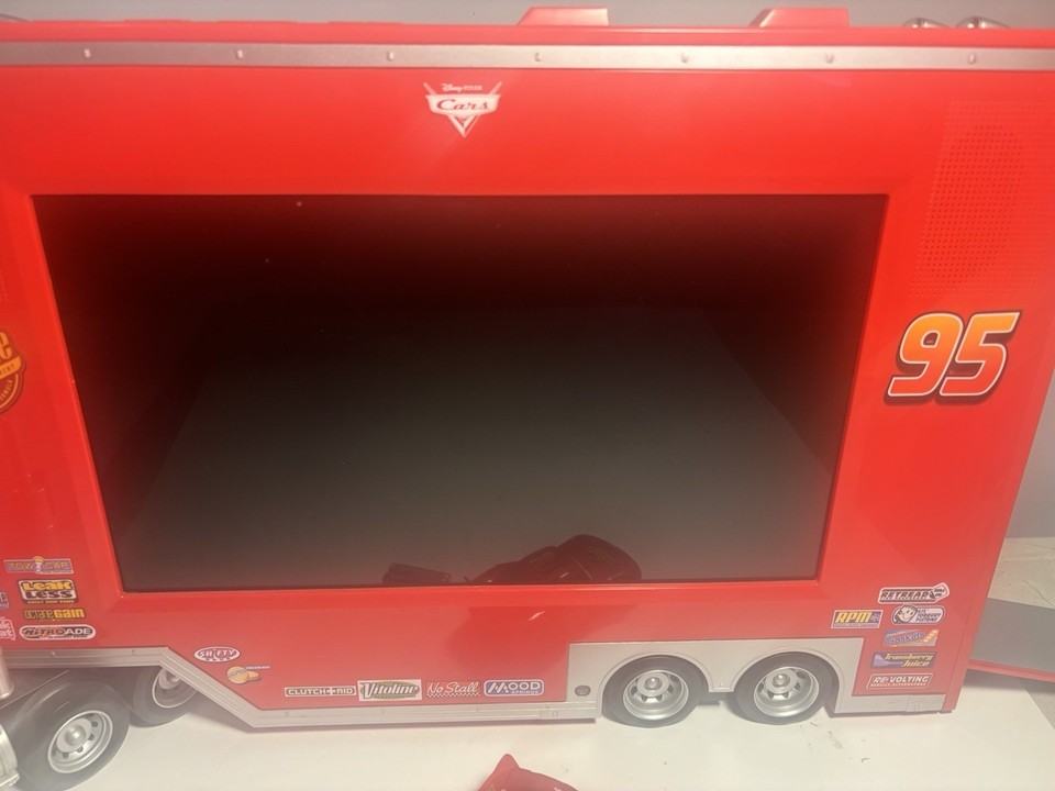 Disney Cars 15” LCD TV Mack Truck + Remote, Works | eBay