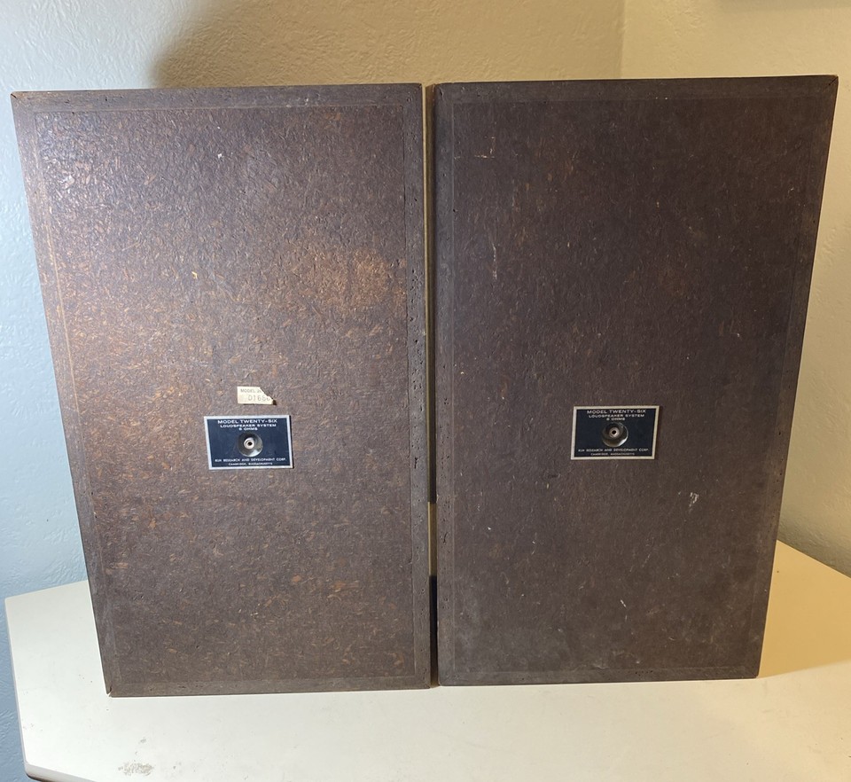 KLH Model Twenty Six Vintage Loudspeaker System 8 OHMS Tested Working ...