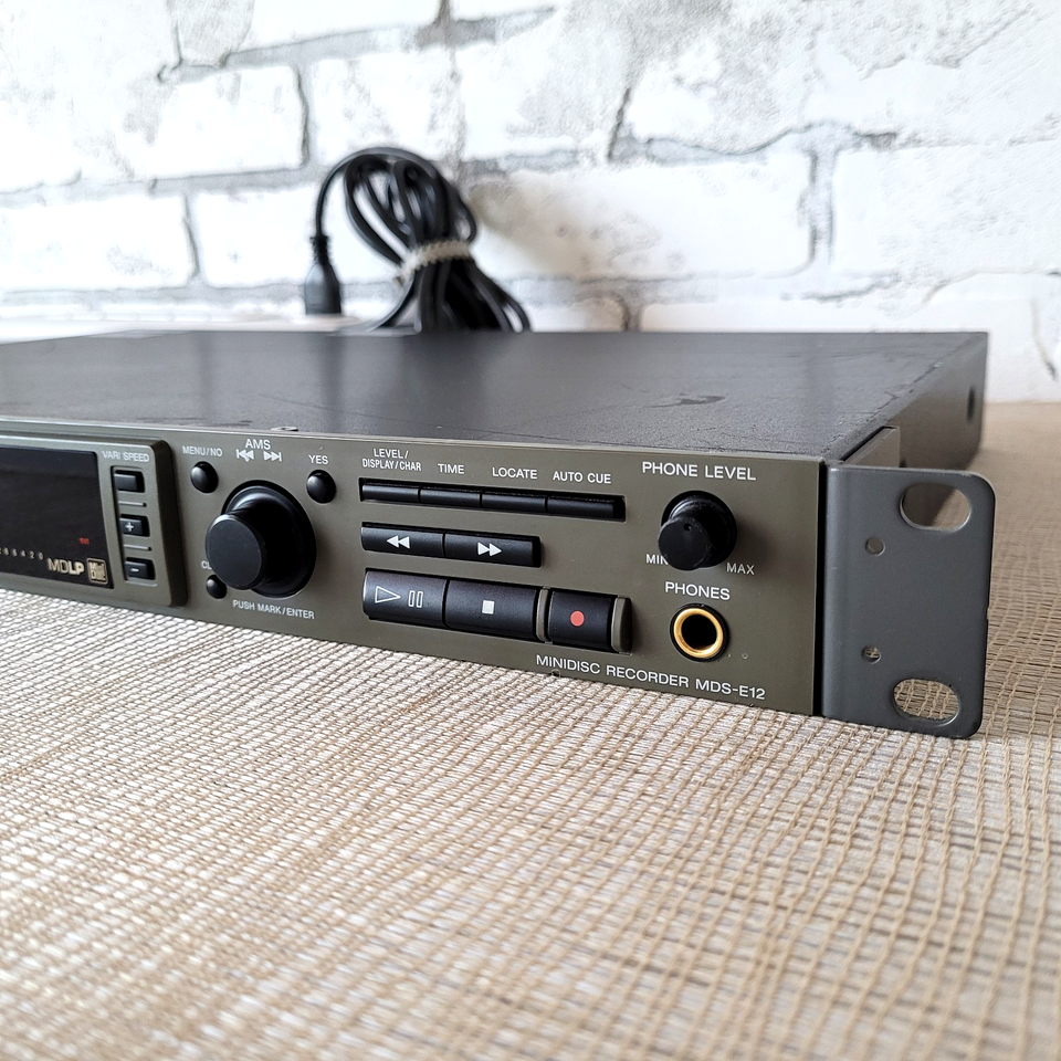 Sony MDS-E12 PRO MiniDisc Recorder Player w/ Rack Ears Tested | eBay