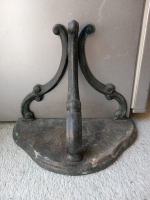 Cast Iron Boot Scraper Shoe Garden Porch Heavy Vintage Antique Umbrella ...