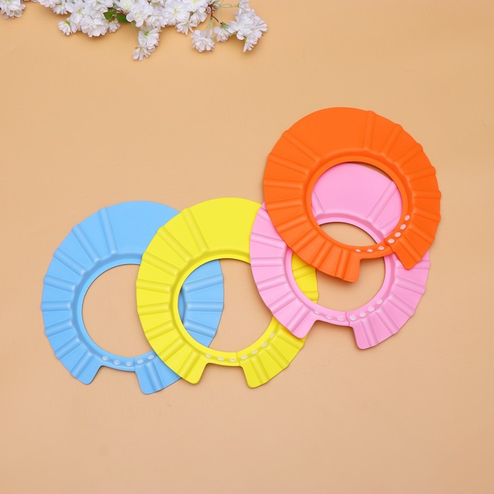 4pcs EVA Bathing Caps Waterproof Adjustable Shower Shampoo Caps for ...