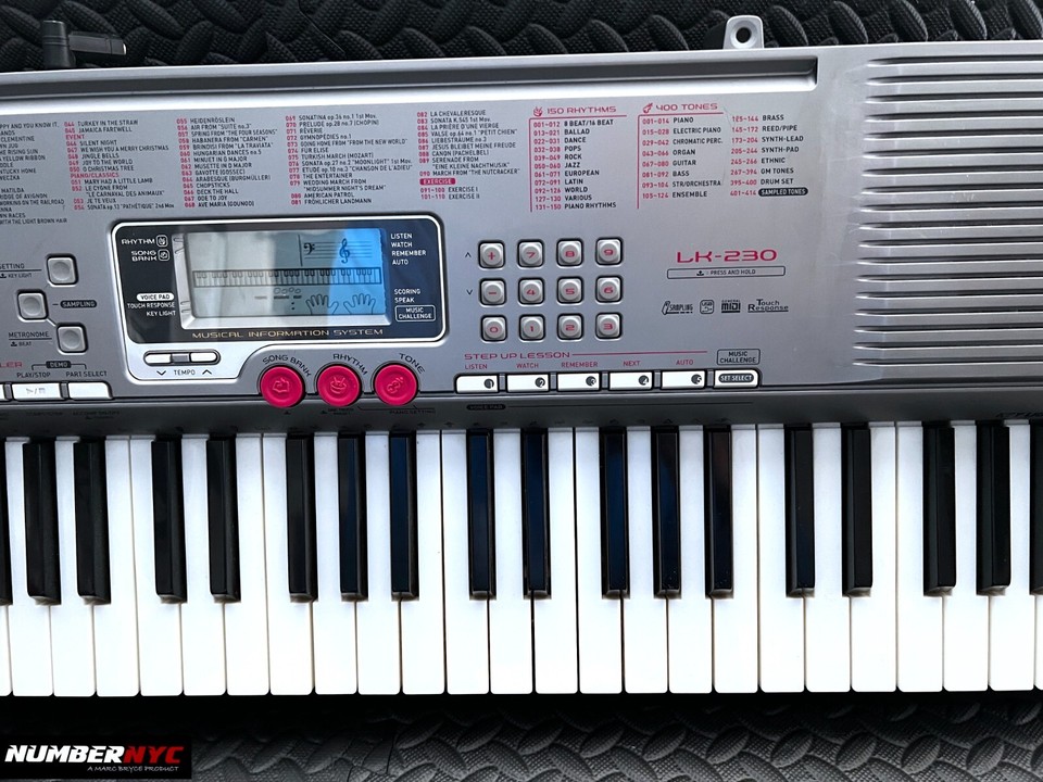 Casio LK-230 Lighted Personal Piano Keyboard 61 Keys Voice Pad NO ...