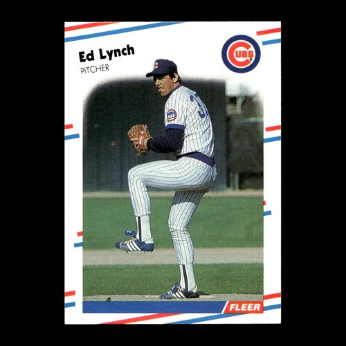 Ed Lynch 1988 Fleer Chicago Cubs #422 R326U 19 | eBay