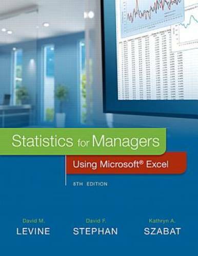 Statistics for Managers Using Microsoft Excel (8th Edition) - VERY GOOD ...