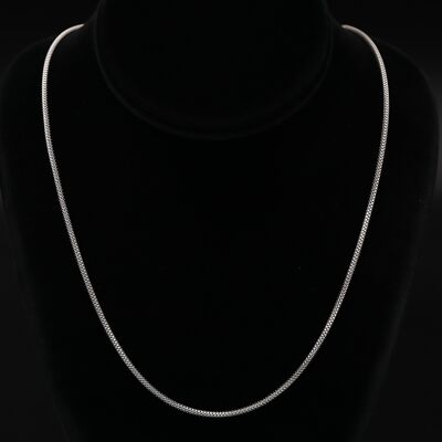 Sterling Silver - 3mm Box Chain 24" Adjustable Necklace - 10g | eBay