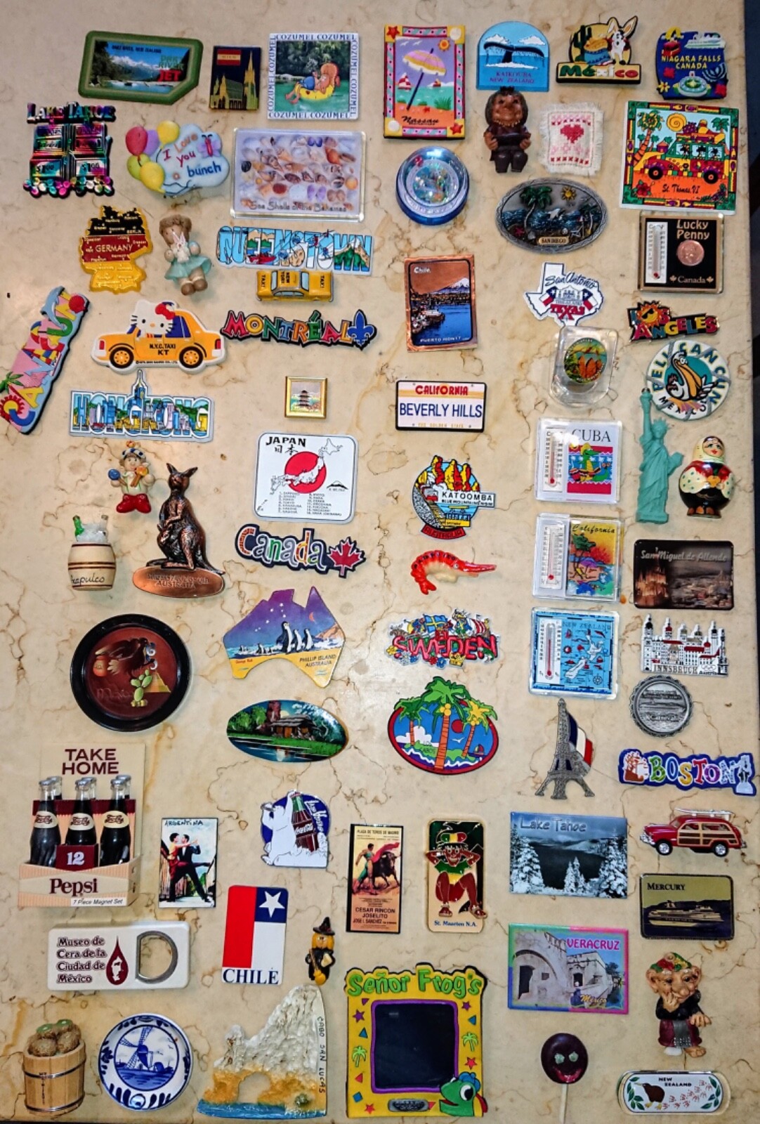 Over 240 Pieces Of Collectable Fridge Magnets World Locations | eBay