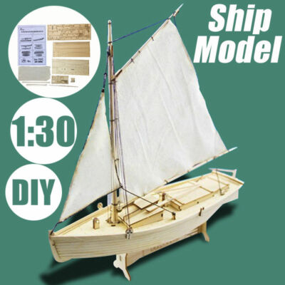 1:30 Ship Assembly Model DIY Kits Wooden Sailing Boat Decoration Wood ...