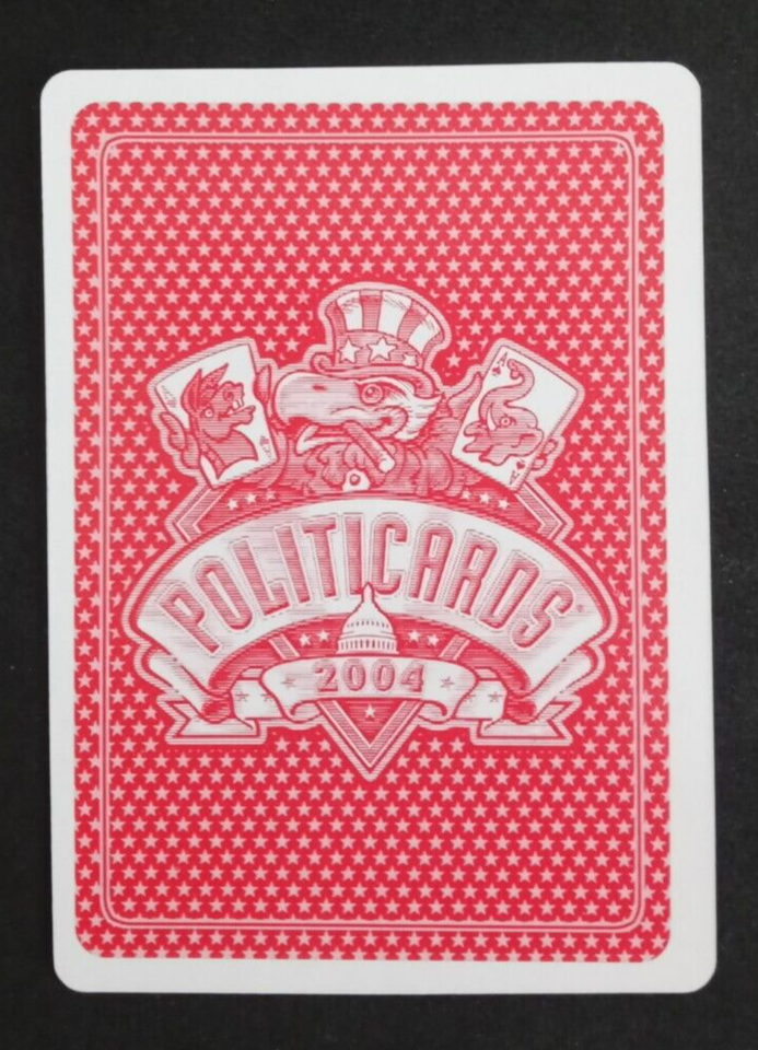 2004 Politicards Playing Card Red Back Ted Kennedy 3 Hearts | eBay