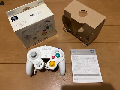 Nintendo GameCube Controller DOL-003 White Color with BOX and Manual | eBay