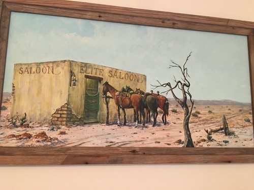 Bud Breen Original Oil Painting 30"x 54" Framed. Western | eBay