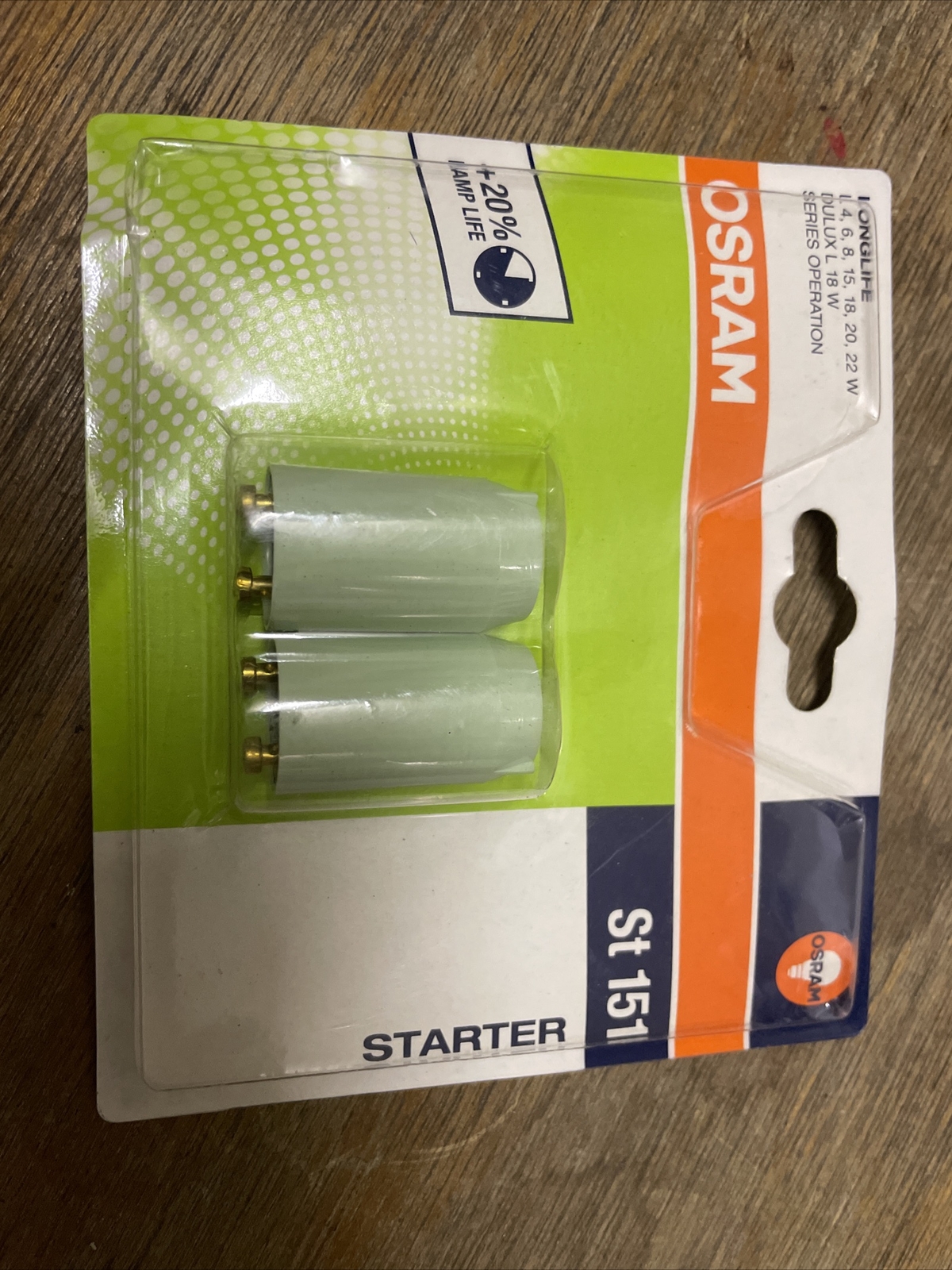 2 X OSRAM Starter Longlife St151 4-22w 230v Daisy for Fluorescent Tube ...