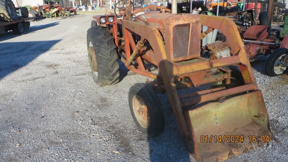 AC ALLIS CHALMERS WD45 or WD TRACTOR WITH WIDE FRONT END & LOADER | eBay