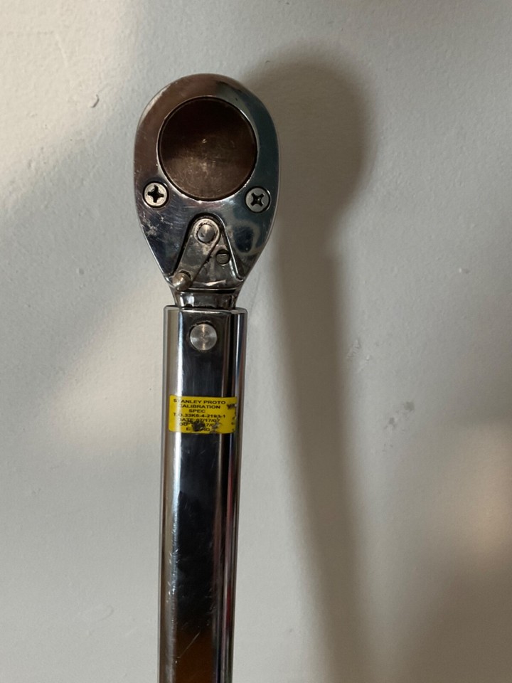 Proto 6020CX Drive Ratcheting Head Micrometer Torque Wrench 42in 120ft ...