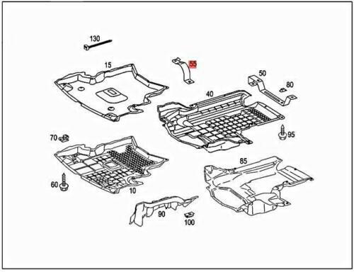 New Genuine Mercedes-Benz Motor Cover Bracket 2035240040 OEM | eBay