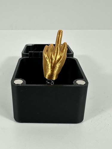 Middle Finger Prank Gift Novelty White Elephant Christmas Party Jewelry ...
