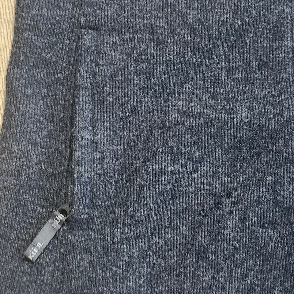 Kuhl Thor Full Zip Sweater Jacket Blue Wool Thermo Kore Lined 3069 Men ...