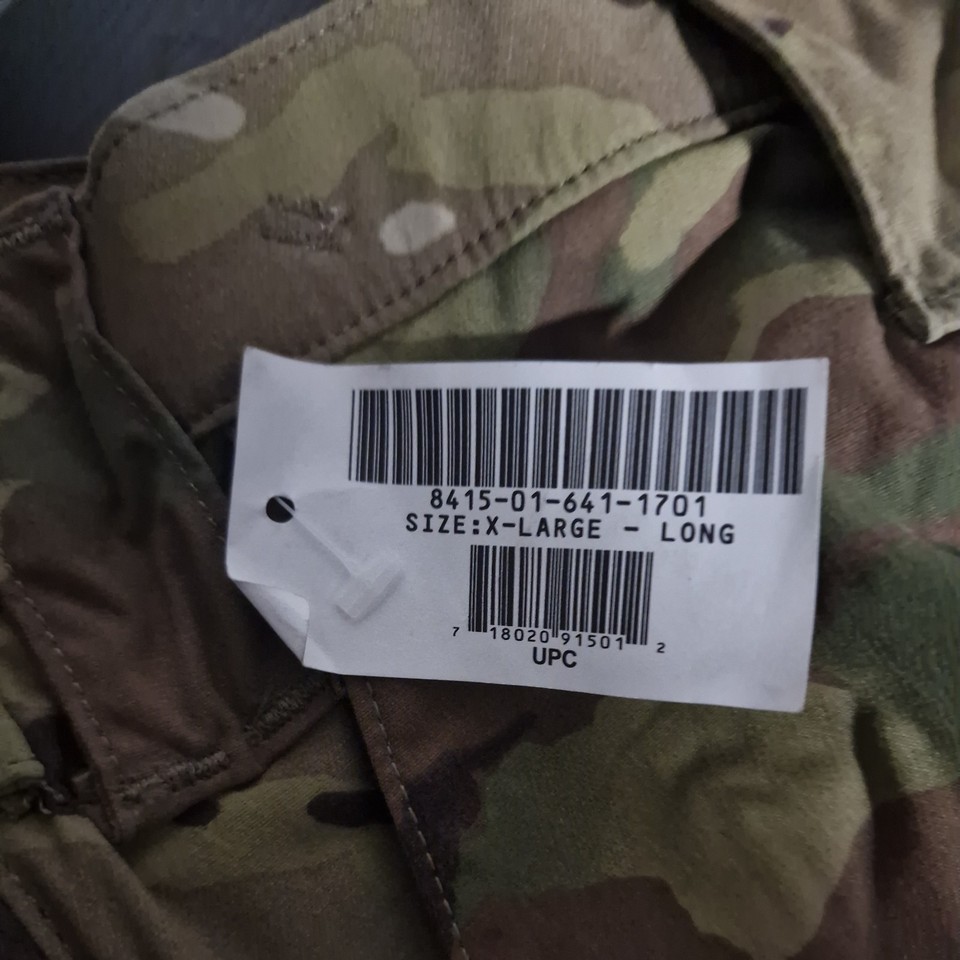 MULTICAM OCP SOFT SHELL COLD WEATHER TROUSER 8415-01-641-1701 GEN 3 X ...