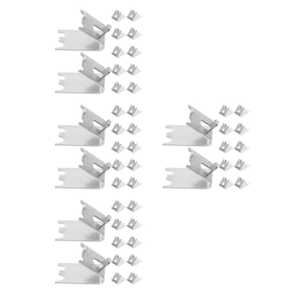 12PCS Refrigerator Shelf Clips Heavy Duty Stainless Steel Freezer ...