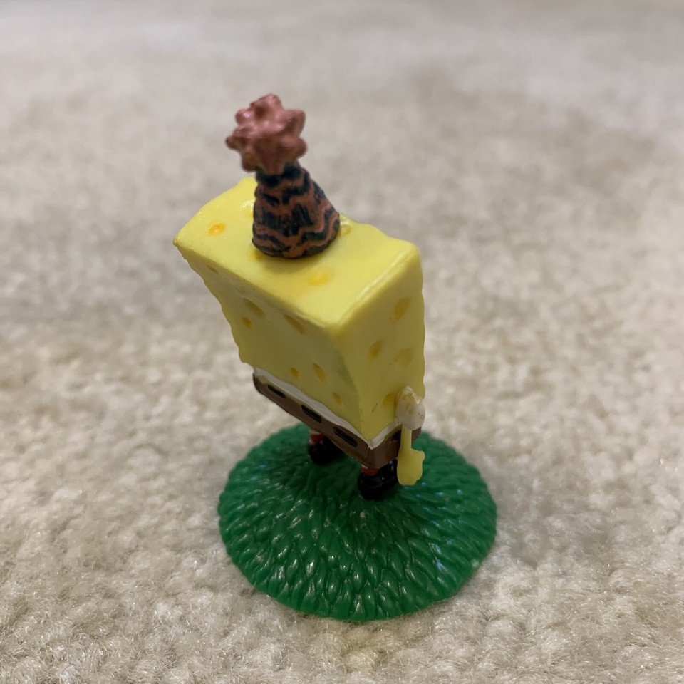 SpongeBob SquarePants Birthday 2.25" Hard Plastic Figure Cake Topper ...