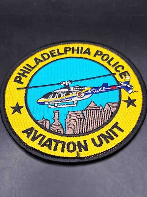 Philadelphia Police Aviation Unit Helicopter US Patch Ärmelabzeichen ...