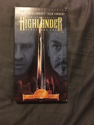 Highlander (VHS 1996 10th Anniversary Directors Cut) Christopher ...