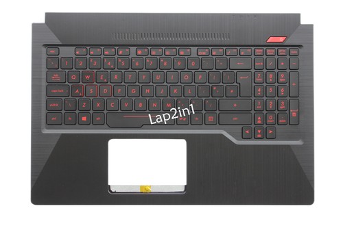 New ASUS FX503V FX503VD FX503VM Palmrest UK Red Backlit Keyboard ...