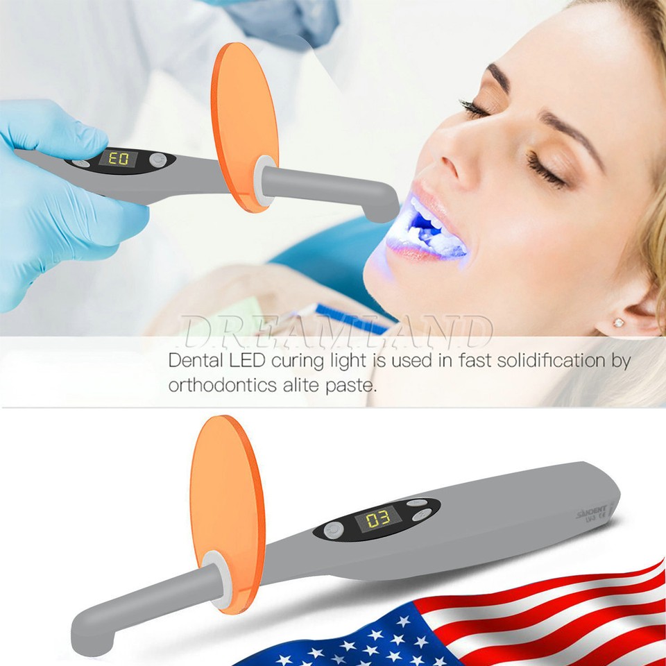LED Dental Ultrasonic Piezo Scaler Handpiece Fit EMS Cavitron/ Curing ...