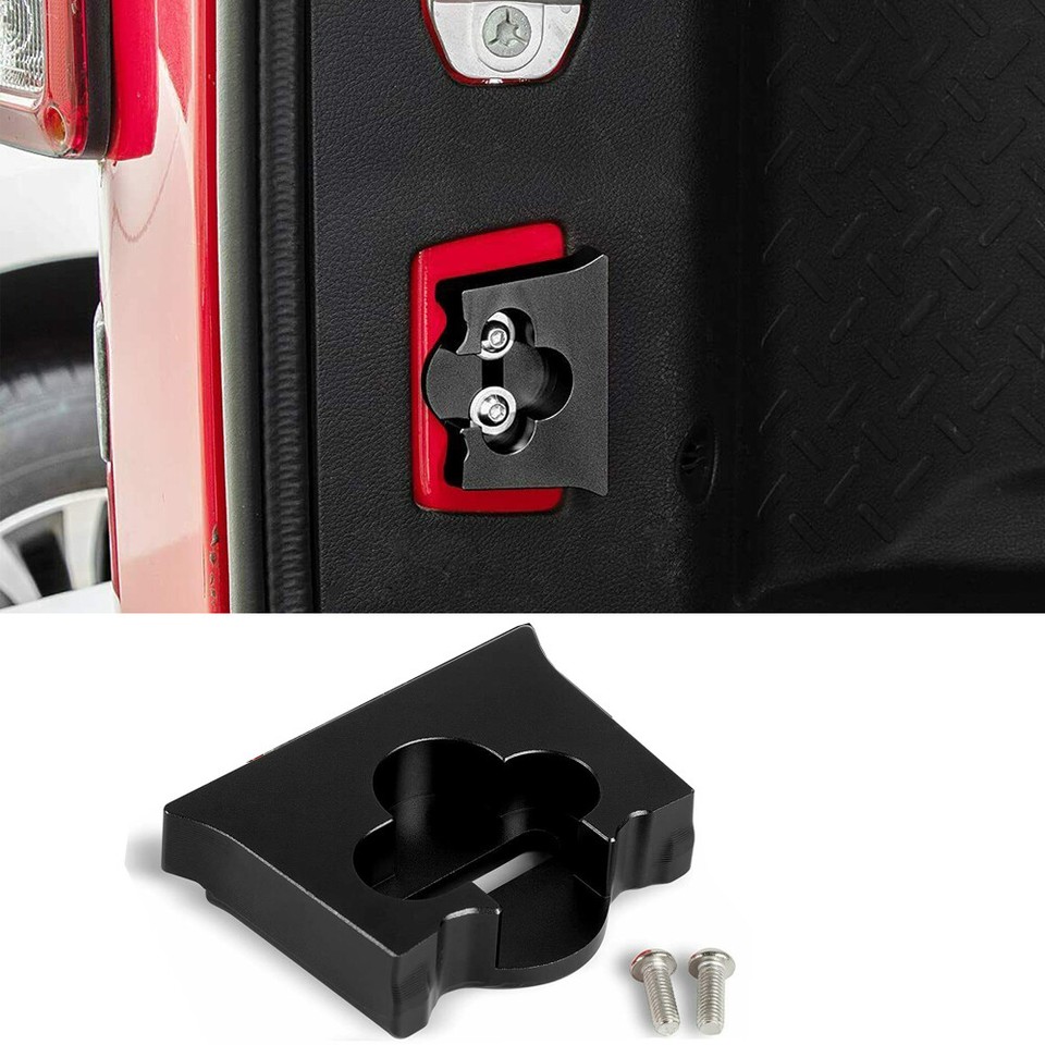 Black Rear Door Latch Tail Gate Stopper Limiter for Jeep Wrangler JK ...