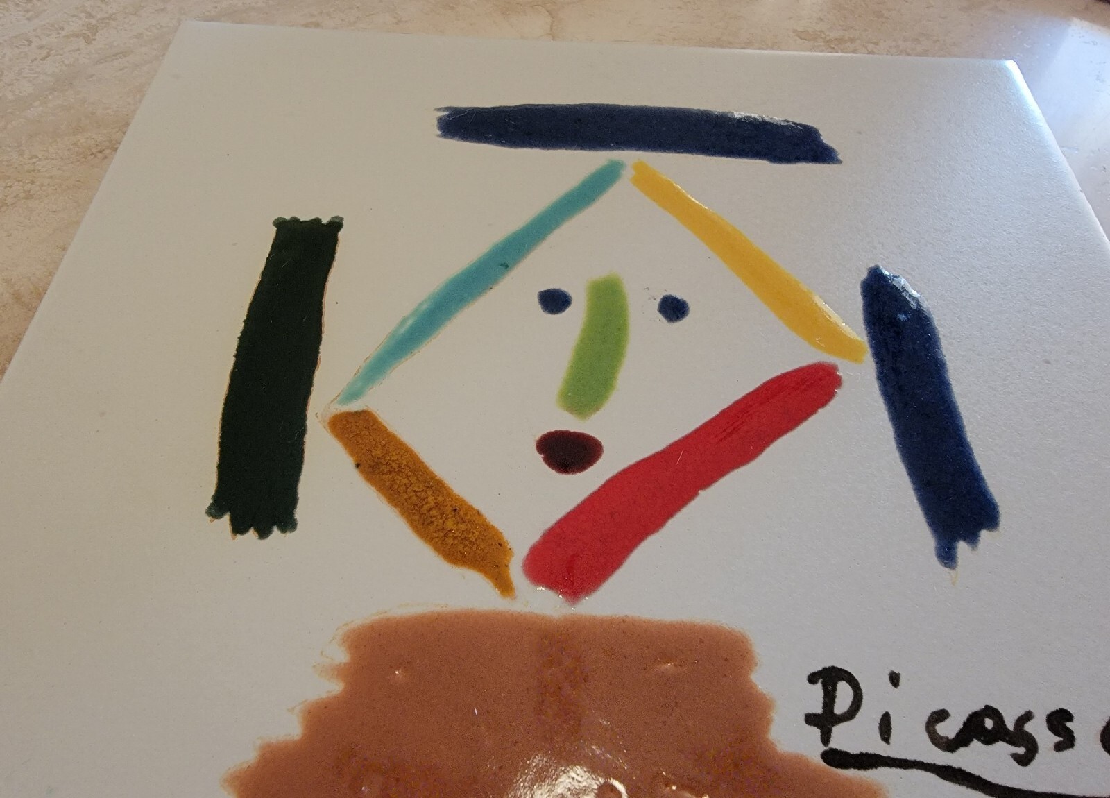 La Monja The Nun PABLO PICASSO Art Ceramic Tile Villarreal Castellon ...