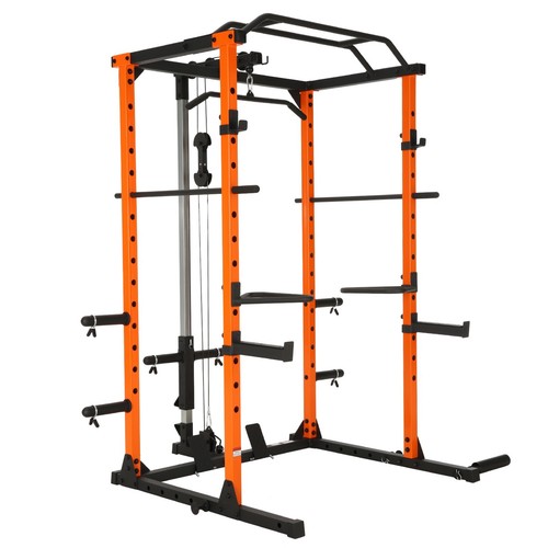 1600 Lbs Smith Machine Multi-Function Squat Rack with LAT-Pull Down ...