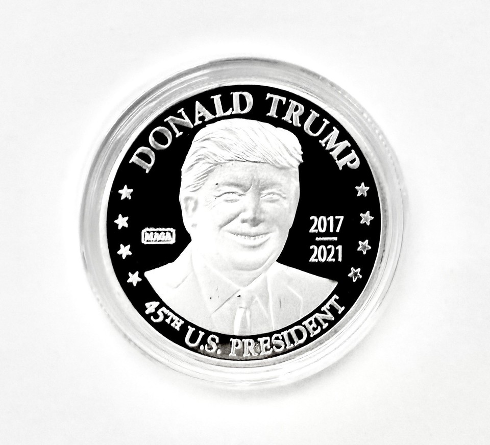 Donald Trump “Flip-Coin” Commemorative – 2 Presidency Terms – Coin Case ...