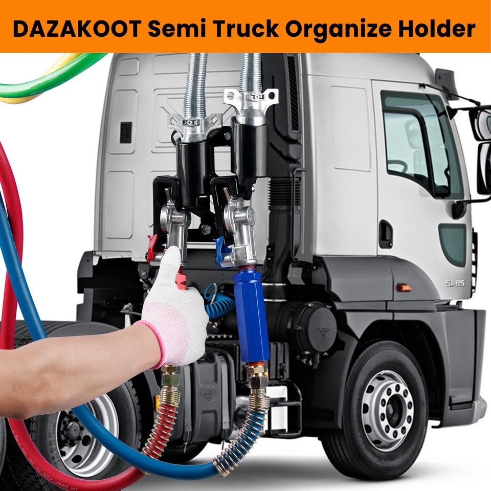 Glad Hand Holder Dazakoot 2 Plugs and 2 Gladhand Holder for Semi Truck ...