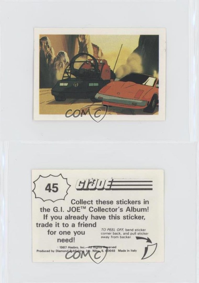1987 Diamond Publishing GI Joe Stickers GI Joe #45 00gy | eBay