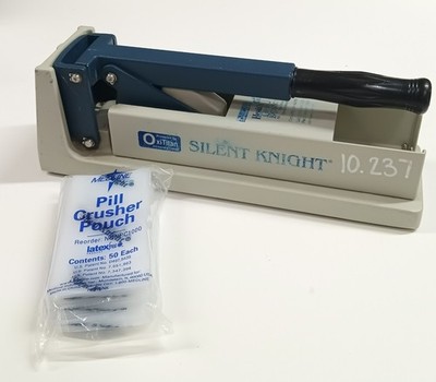 Silent Knight OxiTitan Pill Crusher w/50 Pouches – Tested Heavy Duty ...