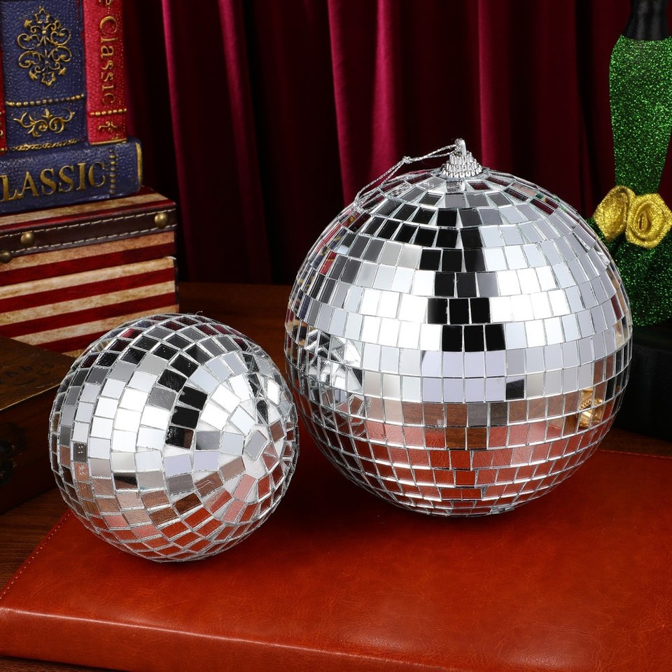 2 Pcs Disco Ball Party Favors Balls Decoration Different Sizes ...