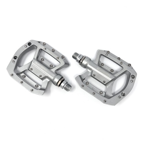 Shimano PD-GR500 Flat Pedals For Mountain Bike Off-Road Silver All New ...