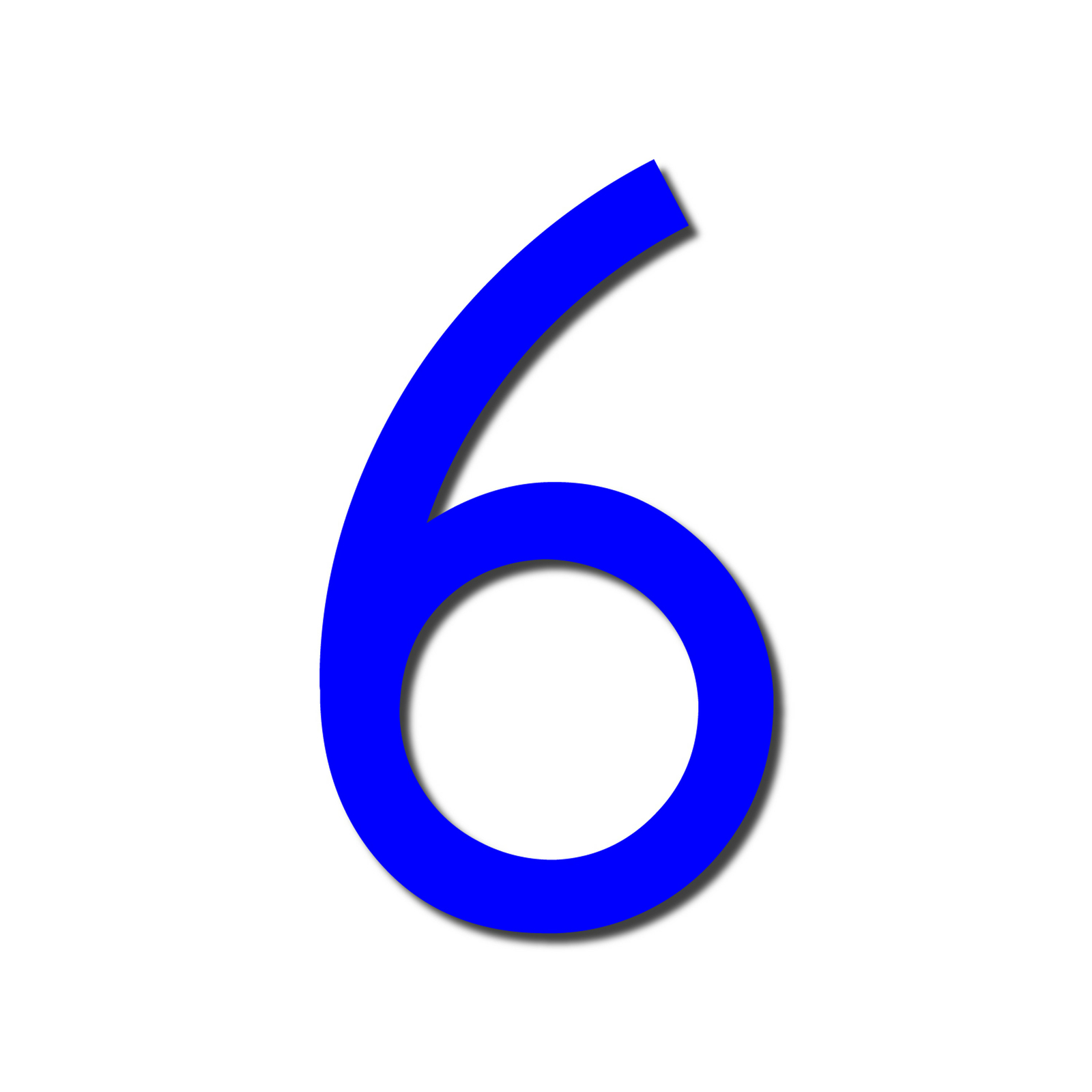 HOUSE NUMBER 6 Avenida Acrylic Large Floating Stylish Modern Gloss ...