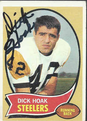Pittsburgh Steelers DICK HOAK Signed 1970 Topps Card | eBay