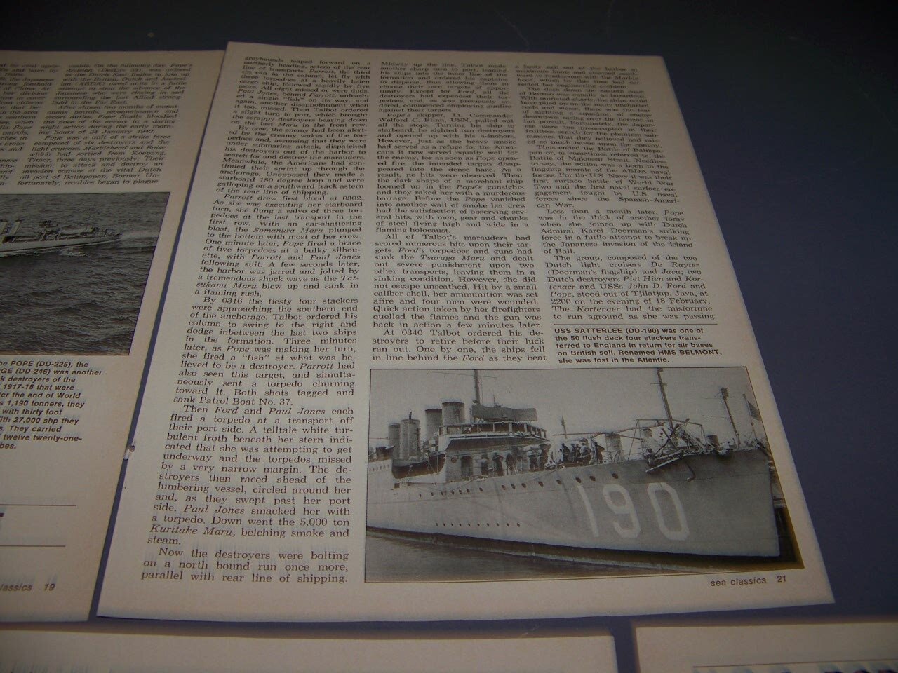 USS POPE (DD-225) "TRAGIC TRIUMPH" ..HISTORY/PHOTOS/DETAILS..RARE ...